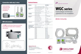 Catalog ZCT Circutor dòng WGC | PPT