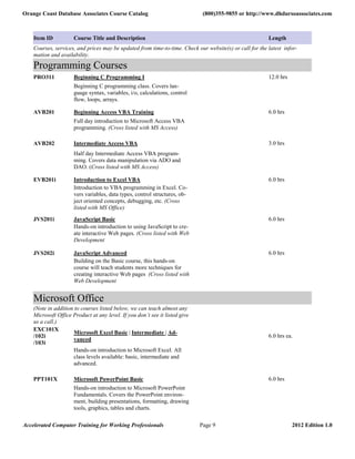 Course Catalog | PDF