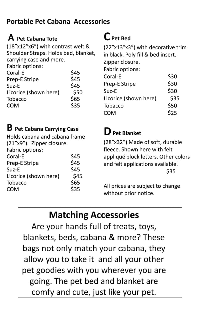 Pet Venture Boutique Catalog | PDF