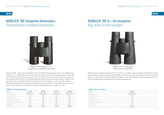 Catalog 2020 | Noblex Sport Optics | Optics Trade | PDF