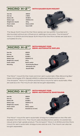 Catalog 2022 | Aimpoint | Optics Trade | PDF | Arms & Ammunition ...