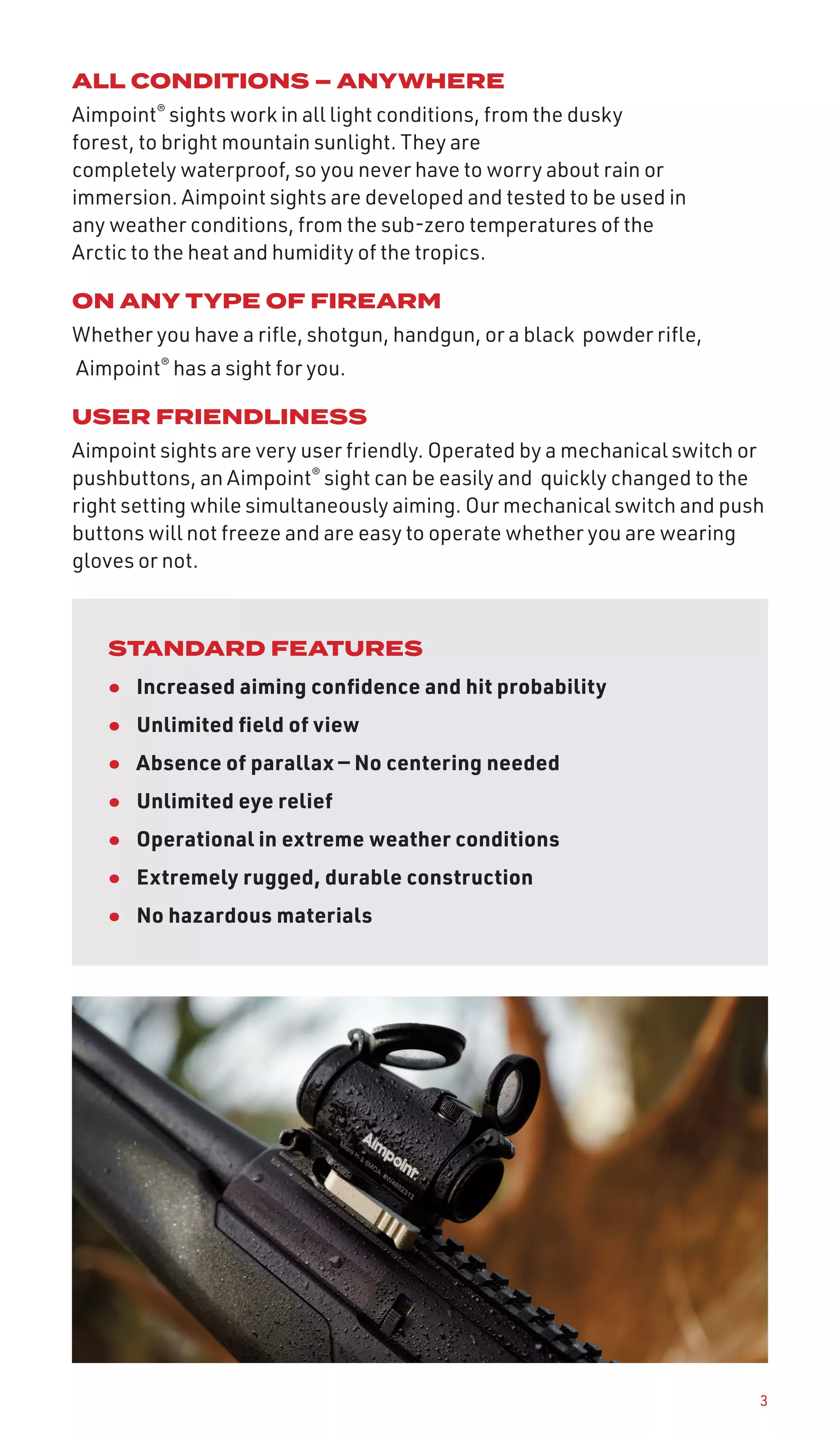 Red Dot Sights Catalog 2023 | Aimpoint | Optics Trade | PDF