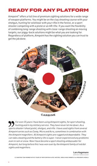 Red Dot Sights Catalog 2023 | Aimpoint | Optics Trade | PDF