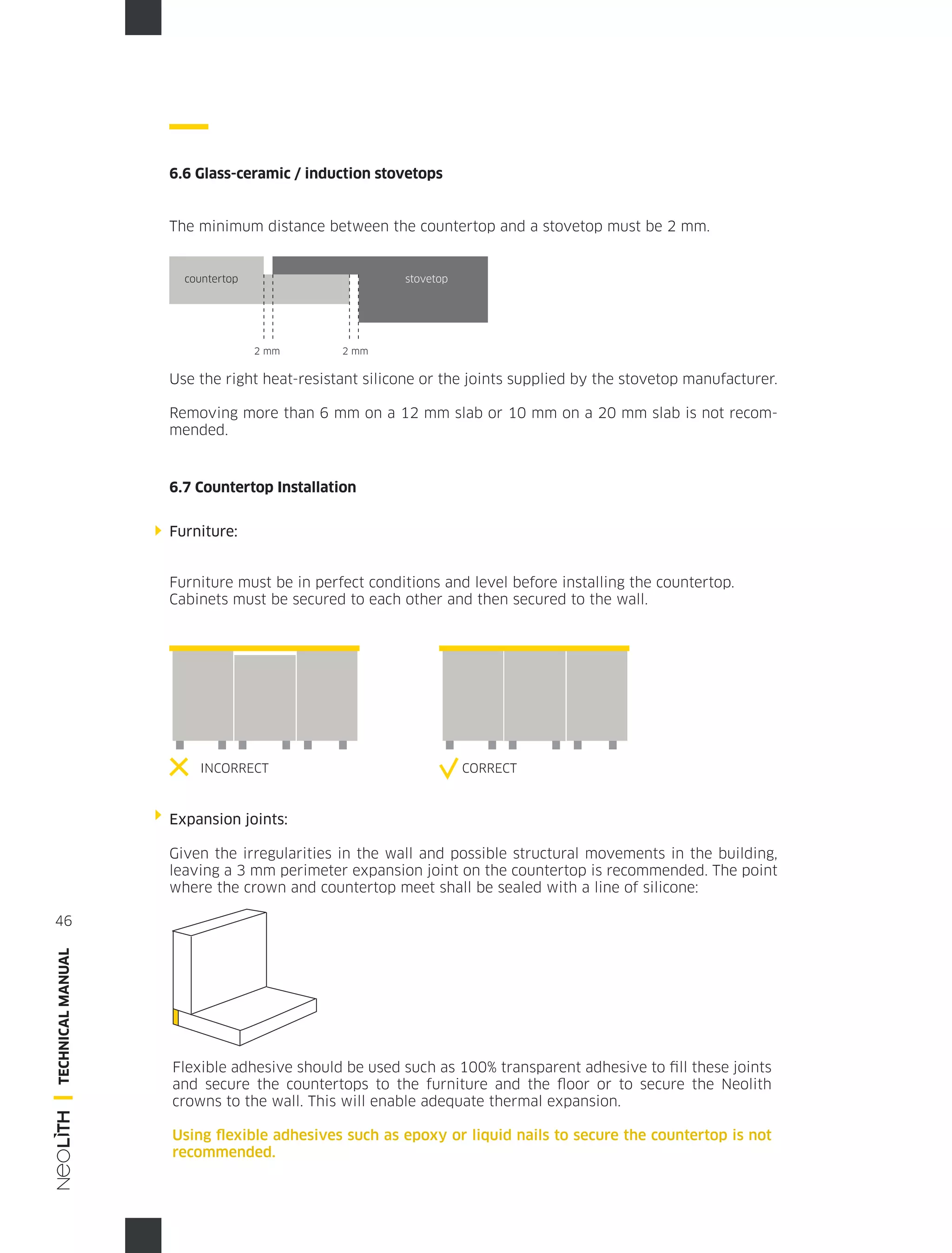 Catalog bucatarie manual-técnico-de-encimeras-de-cocina-en | PDF