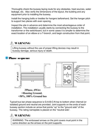 Catalog busbar ls 09. busduct installation&maintenance rev2 | PPT