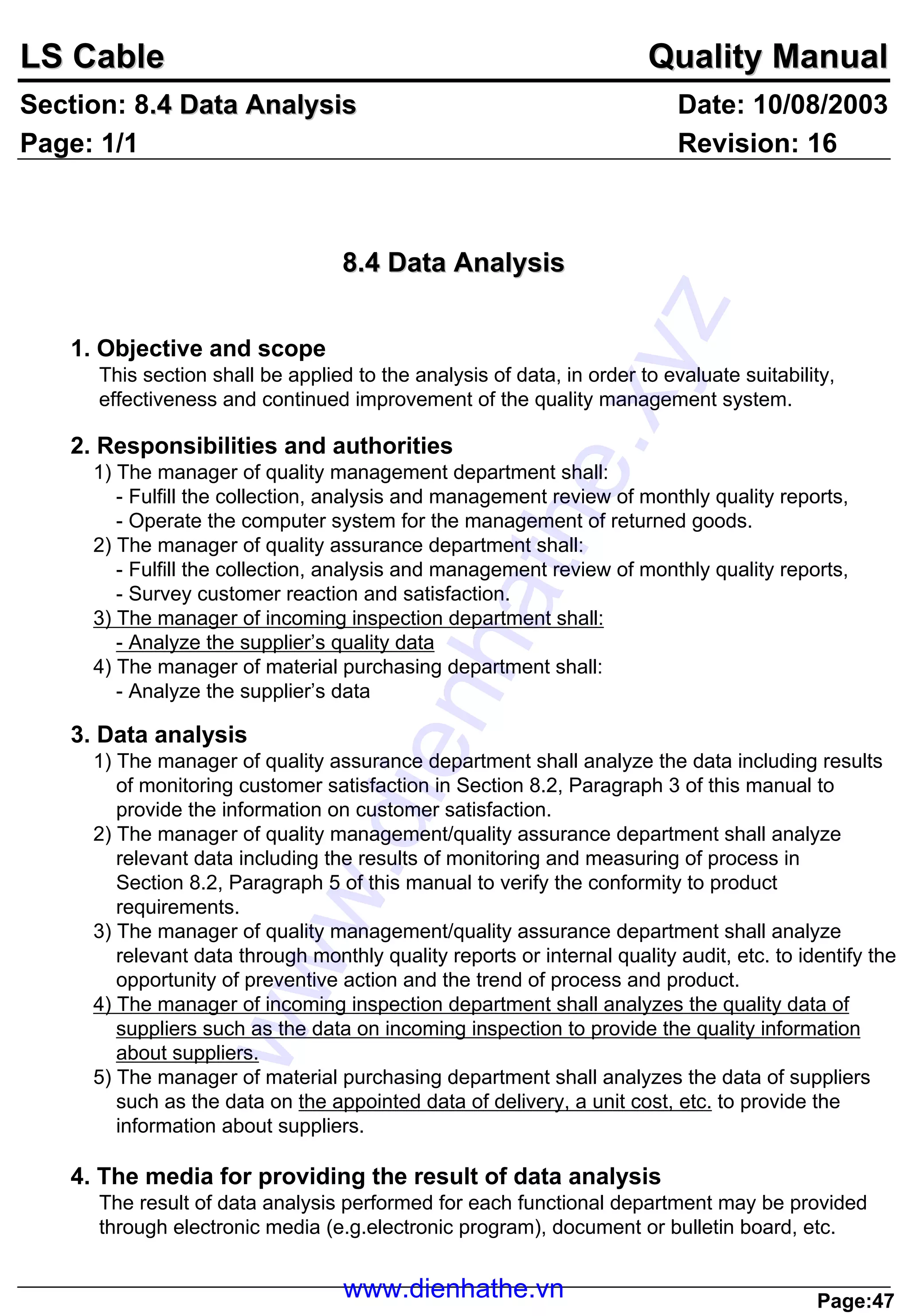 Catalog busbar ls 10. quality manual | PDF