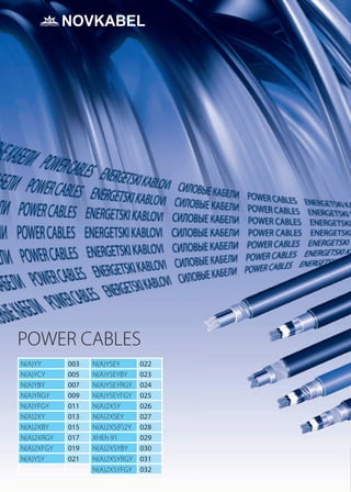 Catalog cables and_wires_novkabel | PDF