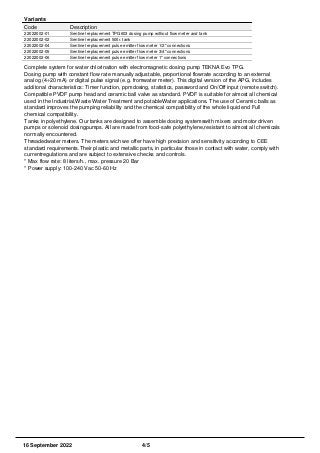 Control and dosing instruments catalog | PDF | Chemistry | Science