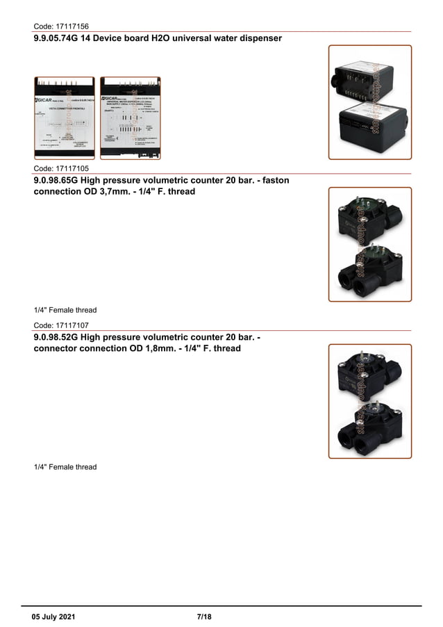 Control units catalog | PDF