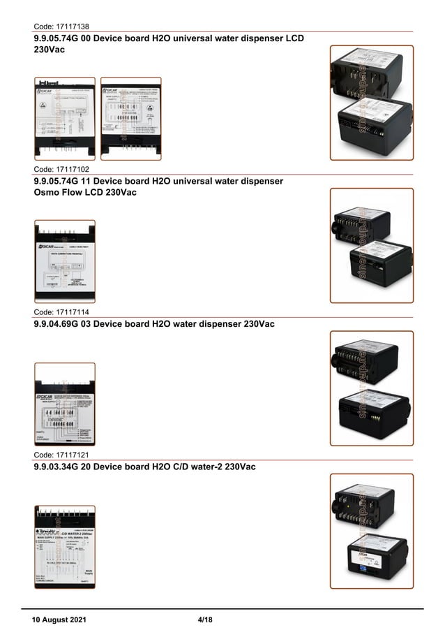 Control units catalog | PDF