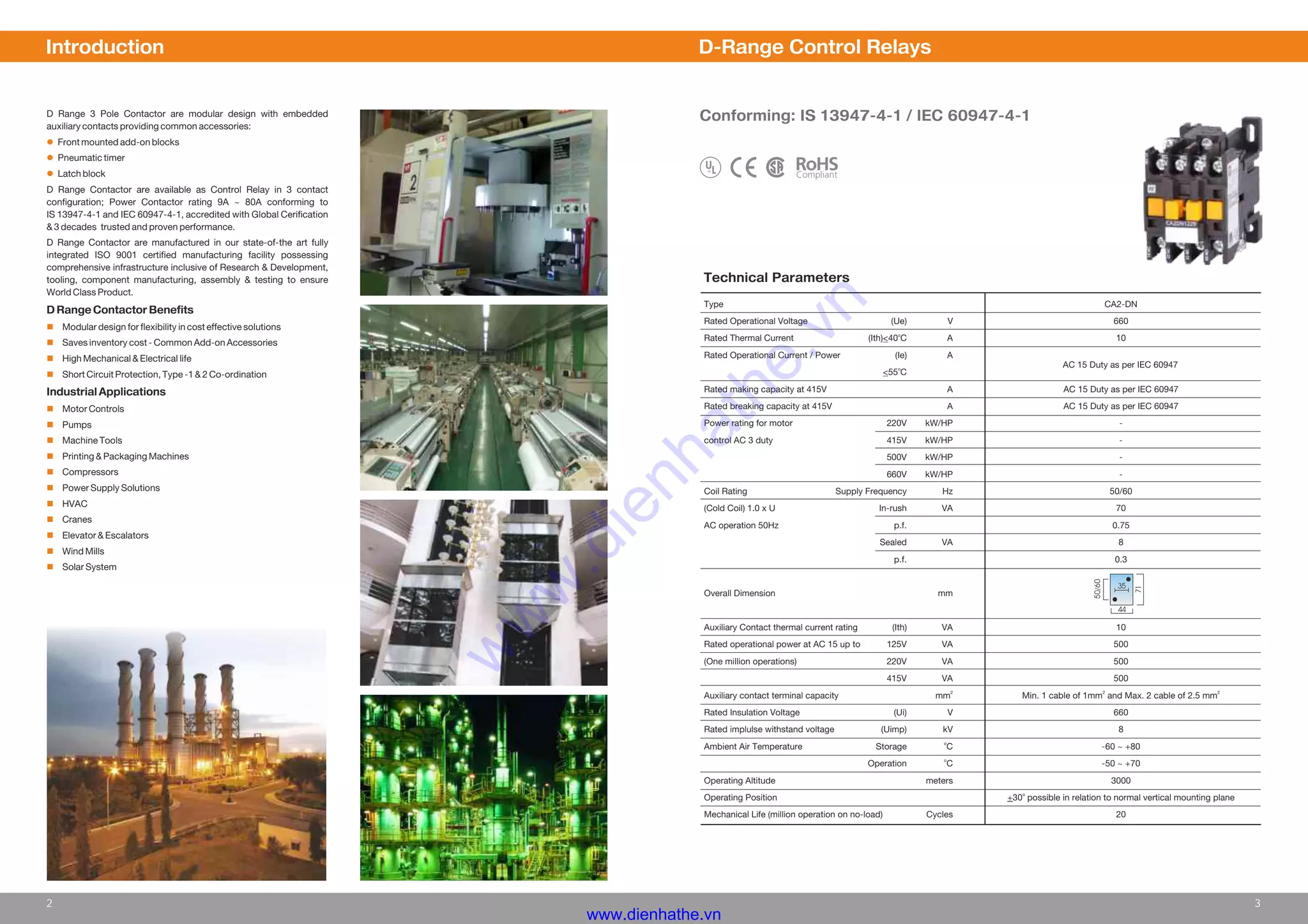 Catalog cs contactor d range | PPT
