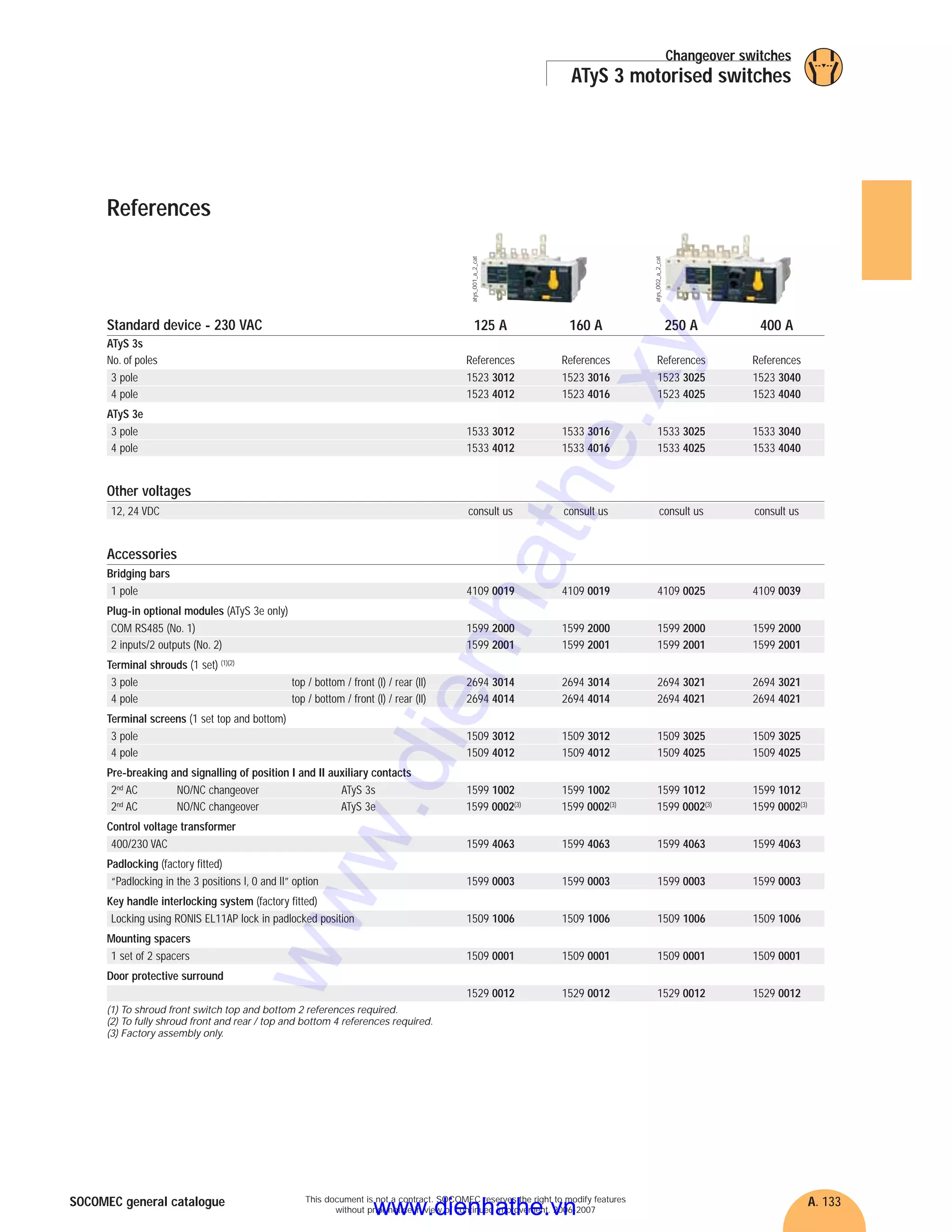 Cataloge ats socomec atys 3 s | PDF