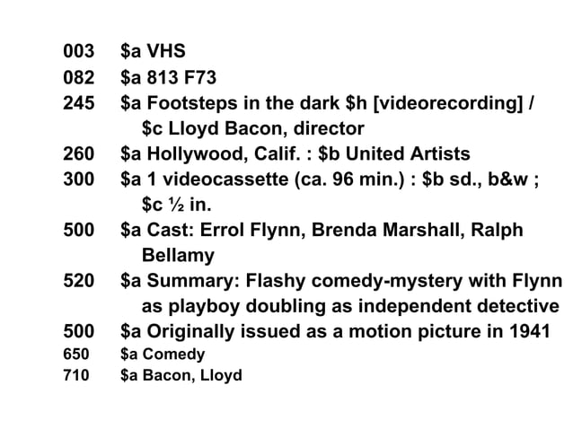 Catalog entries of nonbook materials | PPT