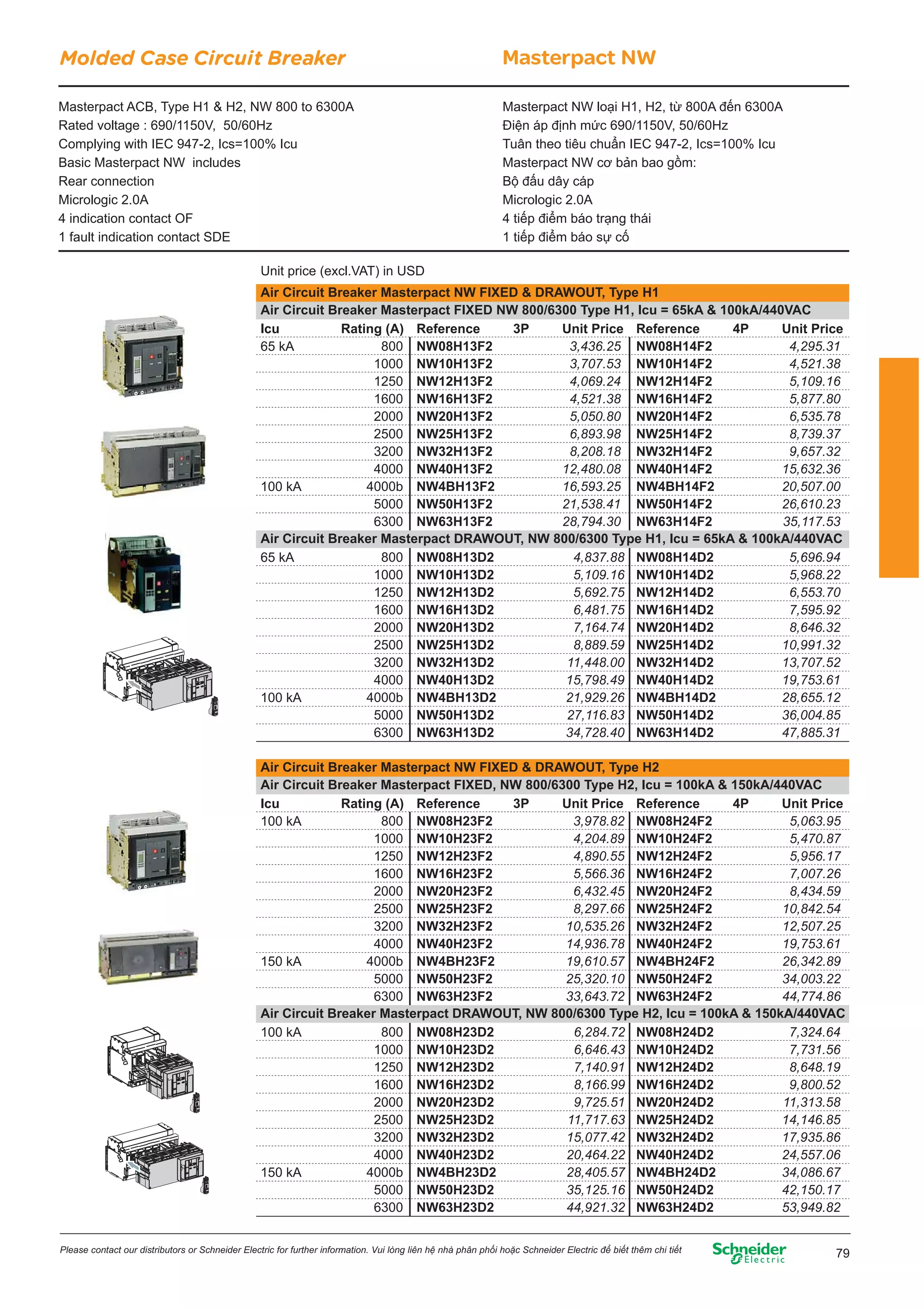 Cataloge schneider acb masterpact | PDF