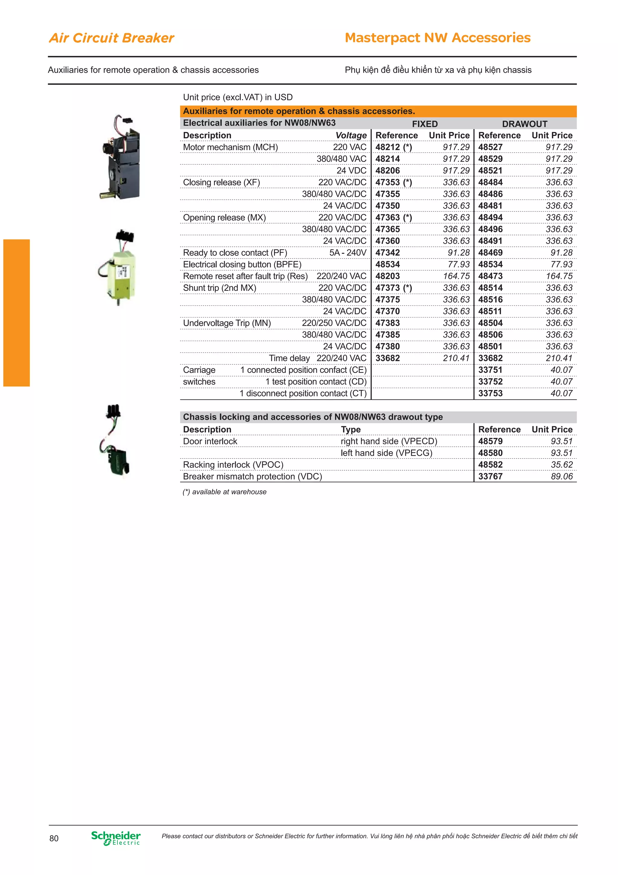 Cataloge schneider acb masterpact | PDF