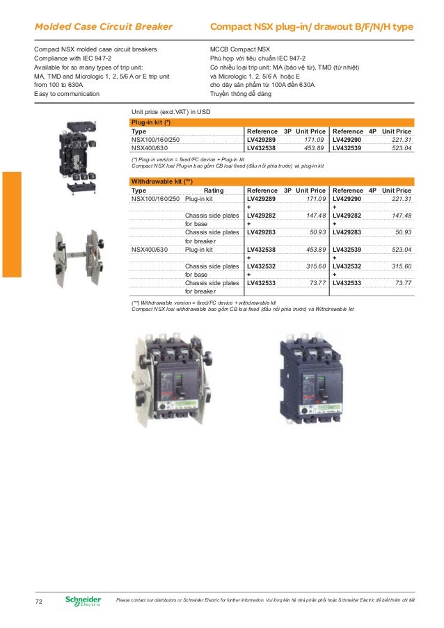 Cataloge schneider compact nsx