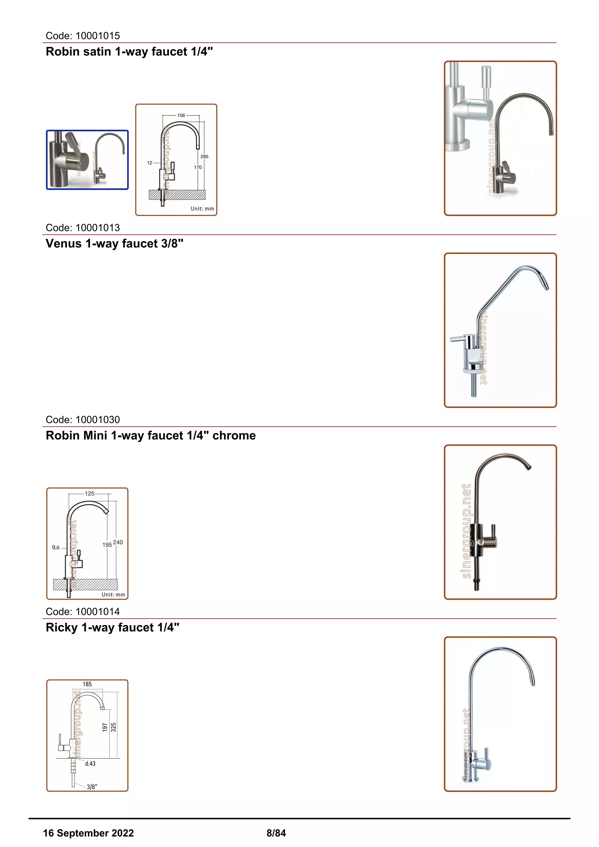 Faucets columns fonts catalog | PDF | Home Appliances | Home & Garden