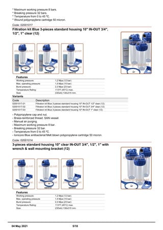 Filter housings catalog | PDF