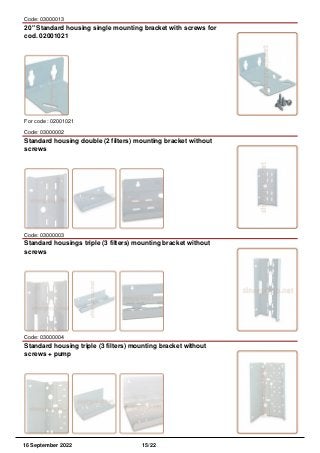 Filter housings catalog | PDF