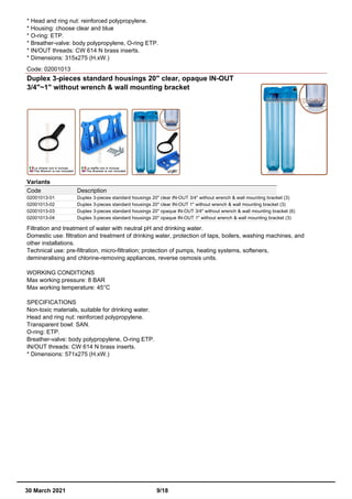 Filter housings catalog | PDF