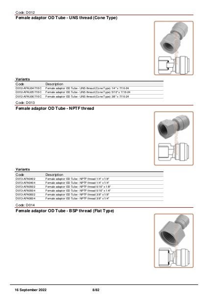 Fittings - DM fit quick fit catalog | PDF
