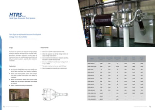 Catalog for high voltage test equipment | PDF