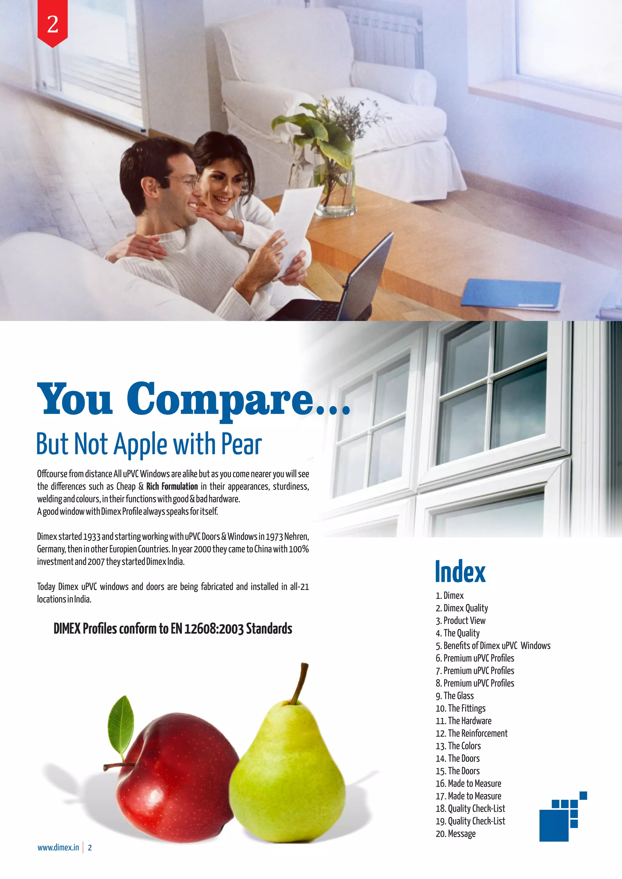 Dimex Catalog, Dimex uPVC Windows, uPVC Doors, Dimex uPVC Profiles | PDF