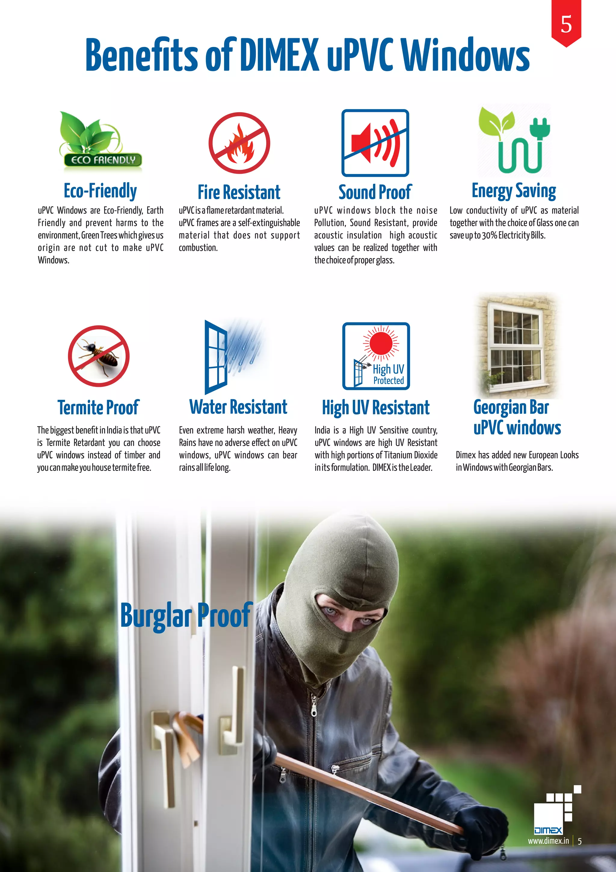 Dimex Catalog, Dimex uPVC Windows, uPVC Doors, Dimex uPVC Profiles | PDF