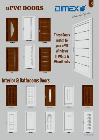 Dimex Catalog, Dimex uPVC Windows, uPVC Doors, Dimex uPVC Profiles | PDF