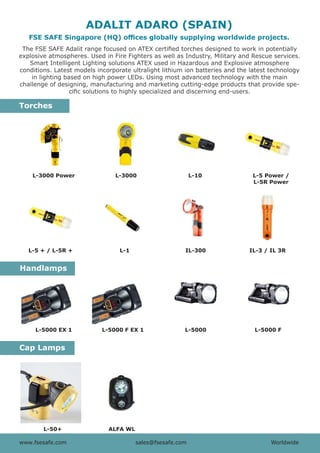 FSE SAFE Products Explosion Proof Lights and Fans - Marine Safety ...