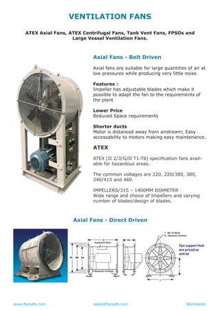 FSE SAFE Products Explosion Proof Lights and Fans - Marine Safety ...