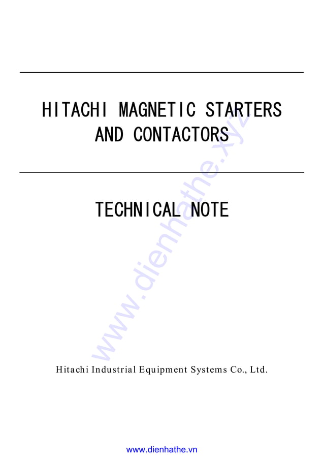 Catalog hitachi technical note magnetic | PDF