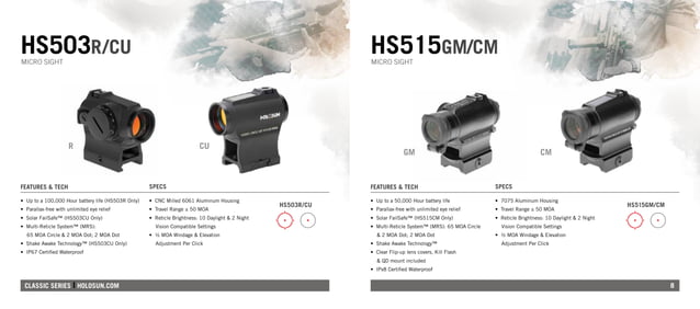 Catalog | Holosun Classic | 2019 | PPT
