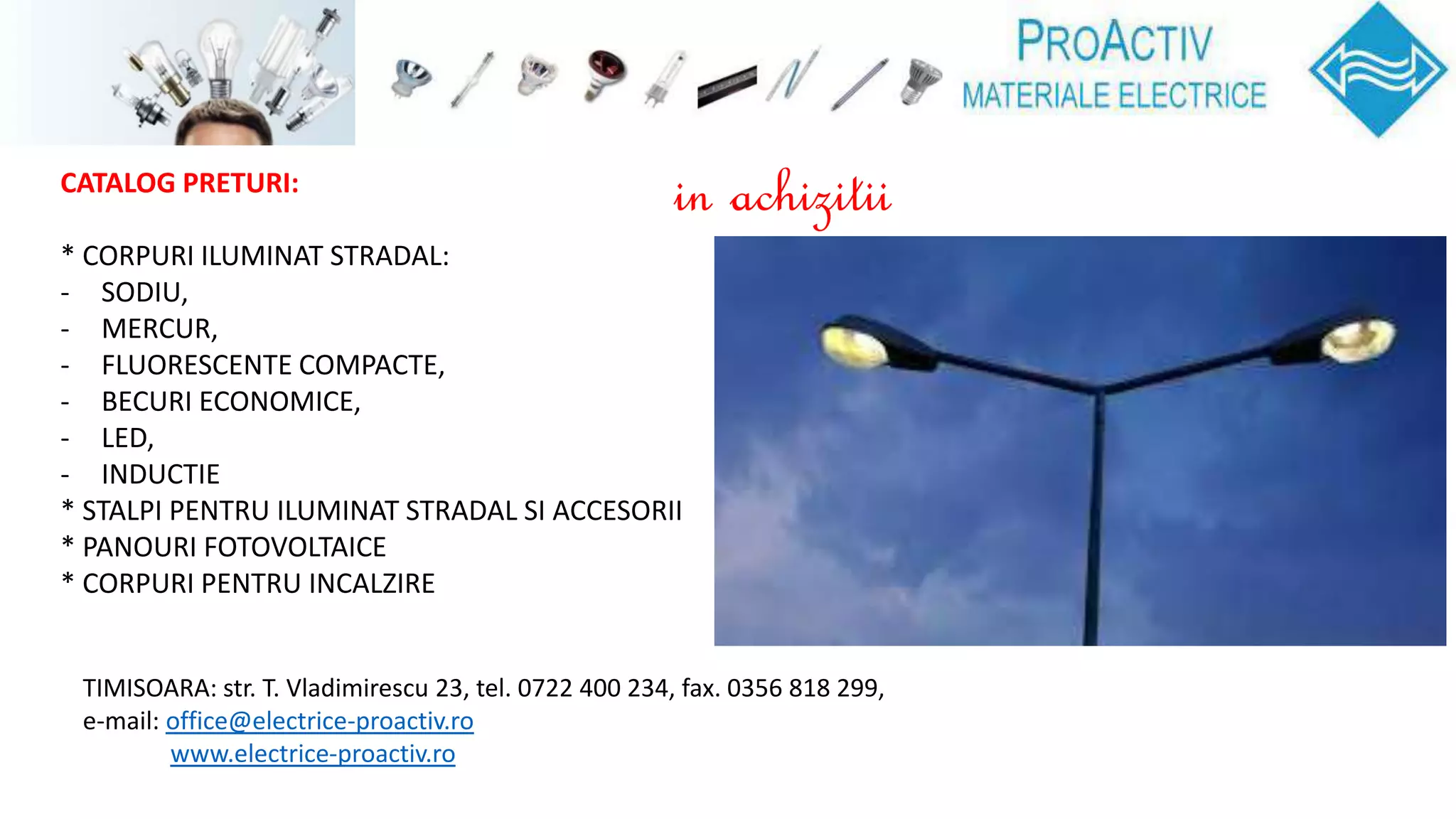 Catalog iluminat stradal | PPTX