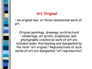 Cataloging art originals | PPT