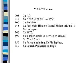 Cataloging art originals | PPT