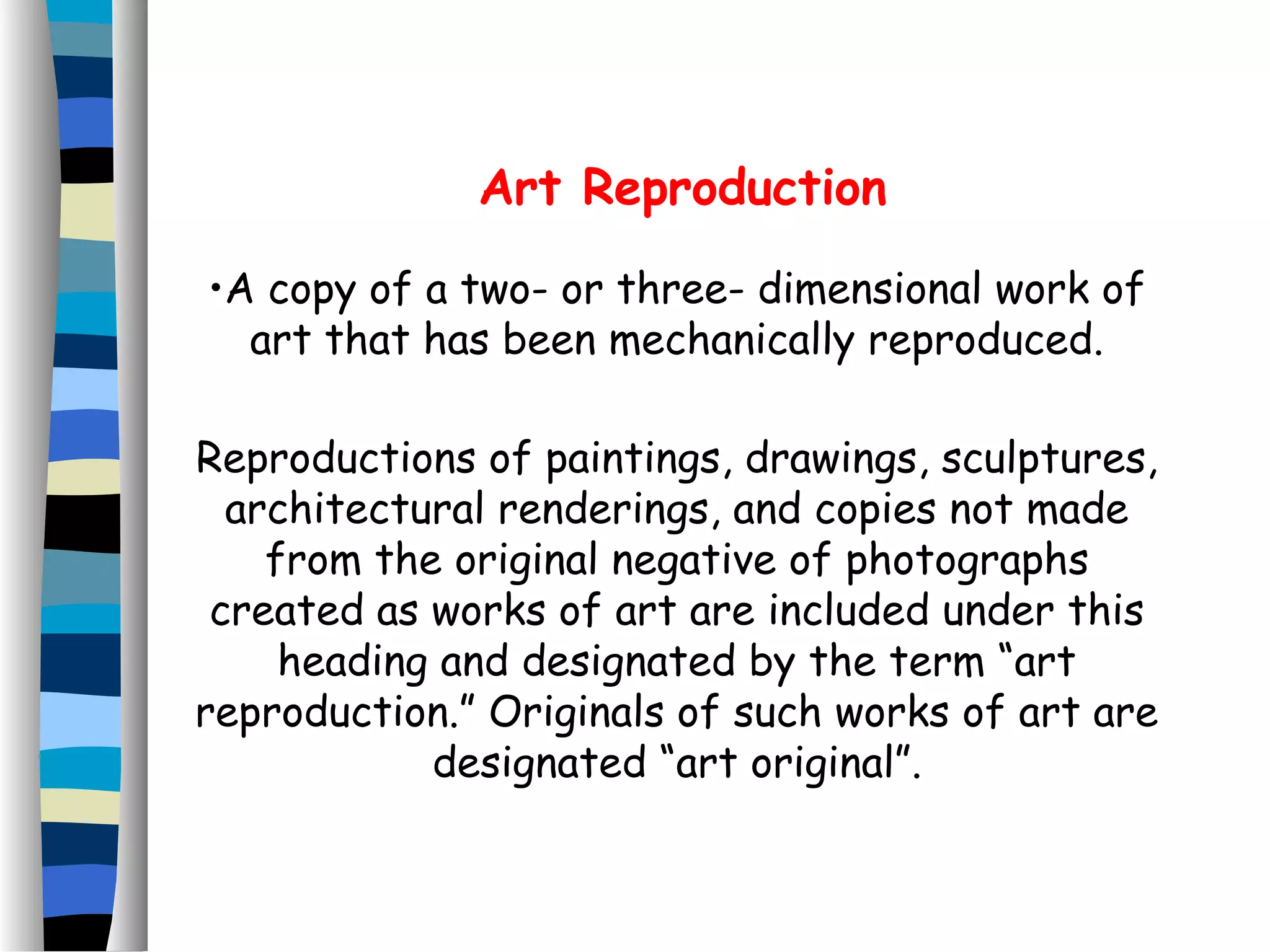 Cataloging art reproductions | PPT