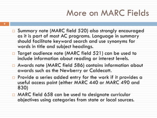 Cataloging Children's Materials | PPT