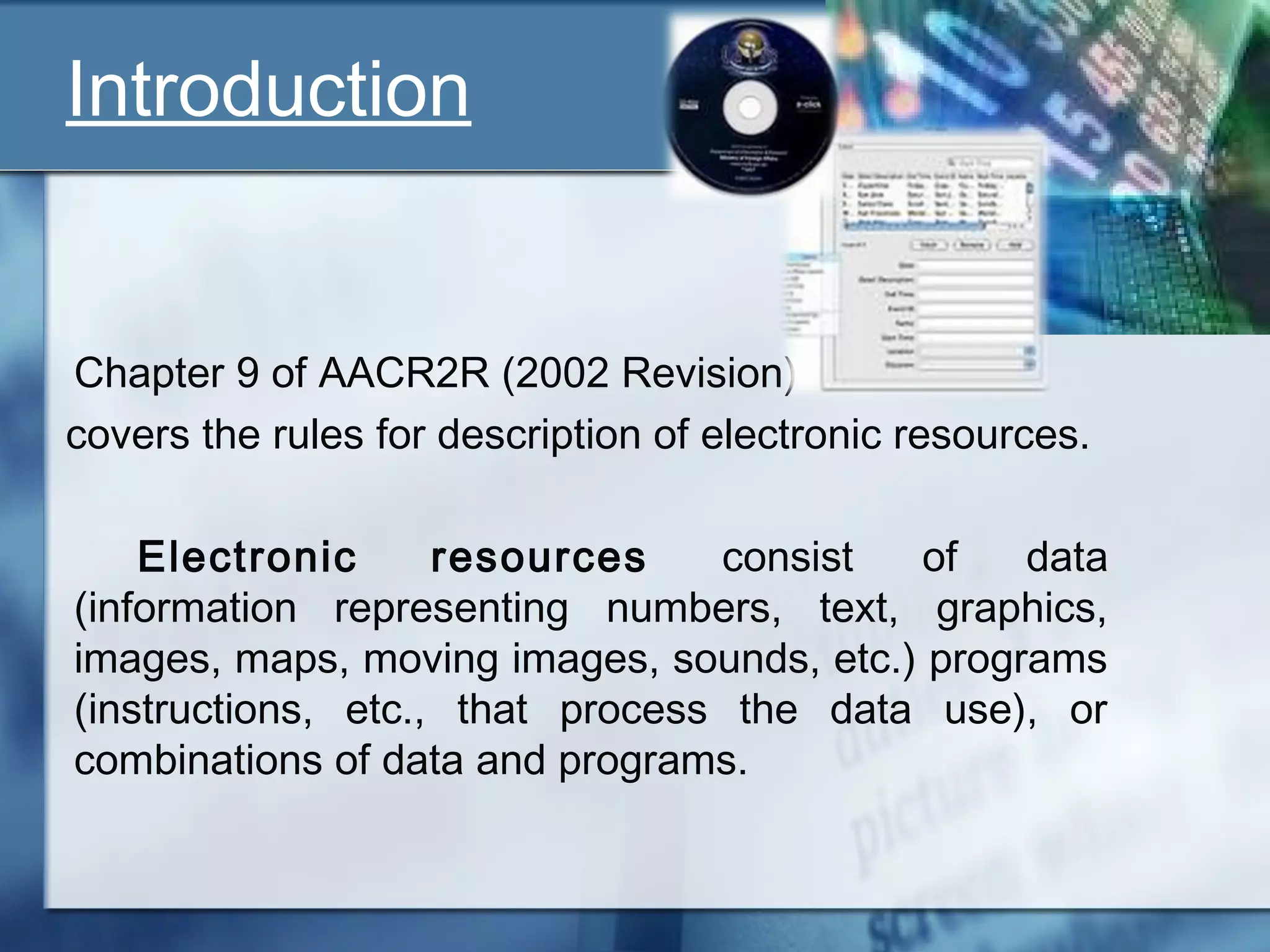 Cataloging electronic resources | PPT