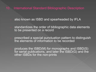 Introduction to Cataloging and Classification | PPT