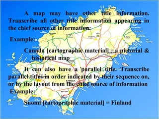 Cataloging maps | PPT