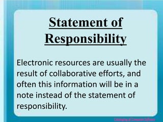 Cataloging of computer software | PPTX | Desktop Publishing | Computer Software and Applications