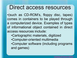 Cataloging of computer software | PPTX | Desktop Publishing | Computer Software and Applications