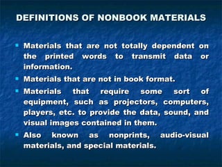 Cataloging of nonbook materials edited | PPT