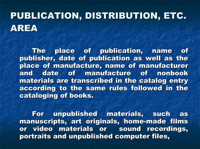 Cataloging of nonbook materials edited | PPT | Desktop Publishing | Computer Software and ...