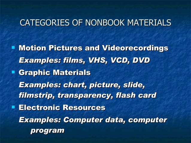 Cataloging of nonbook materials edited | PPT | Desktop Publishing | Computer Software and ...