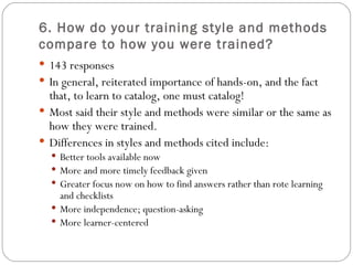 Cataloging training research | PPT