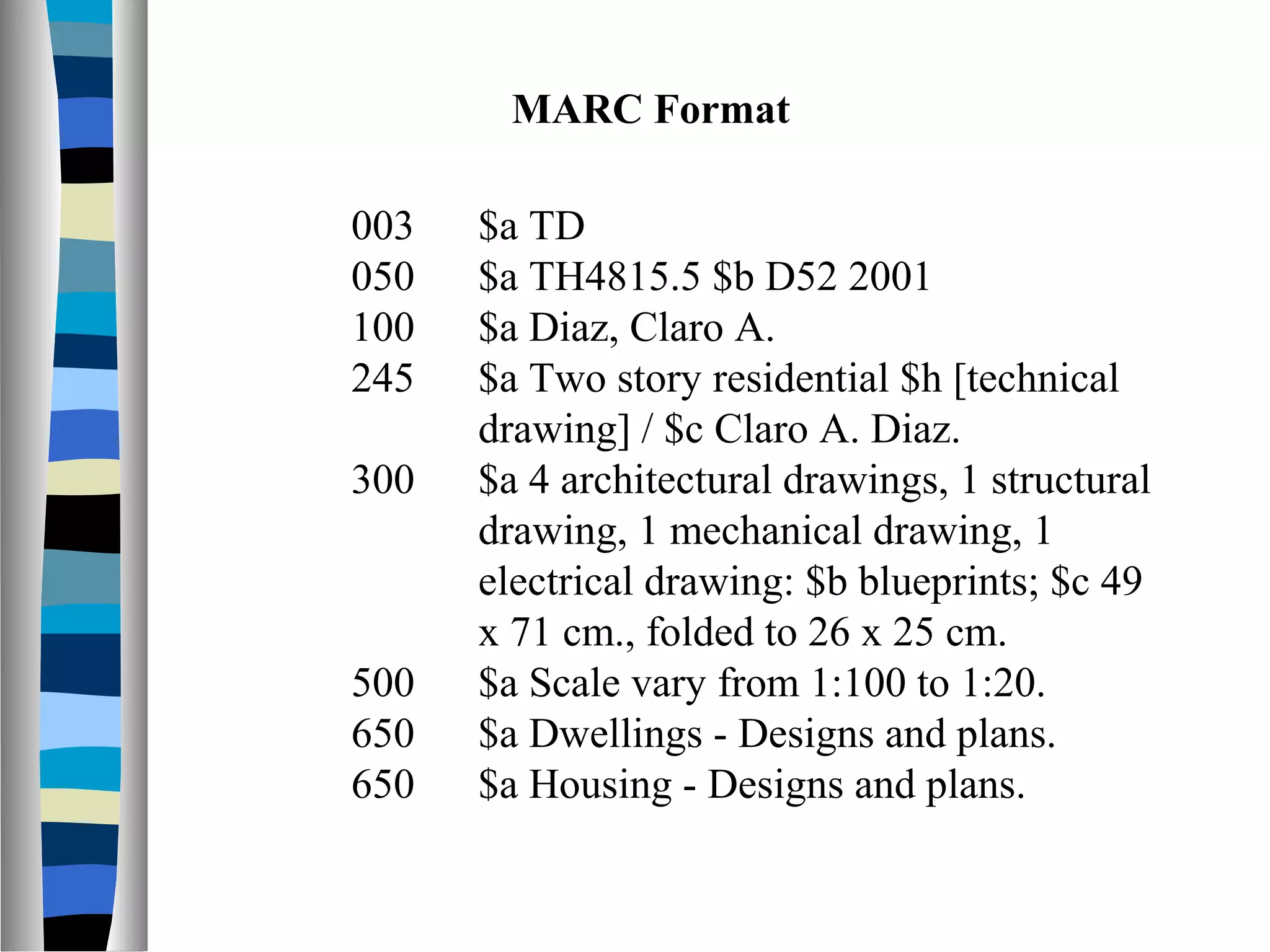 Cataloging technical drawings | PPT