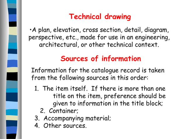 Cataloging technical drawings | PPT