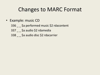 Cataloging with RDA - Western New York Library Resources Council | PPT